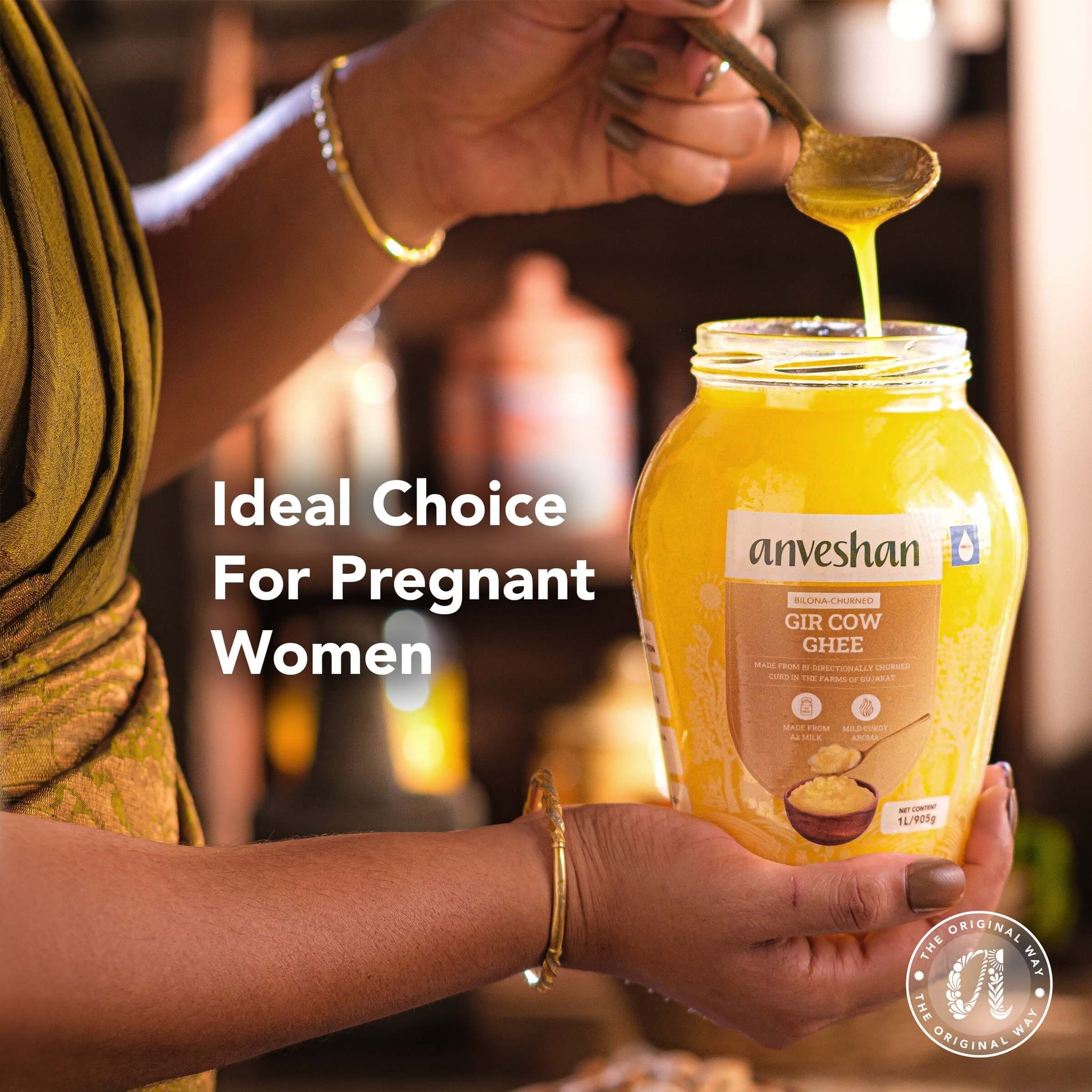 Buy Gir Cow Ghee | Pure Cow Ghee | Anveshan Farms