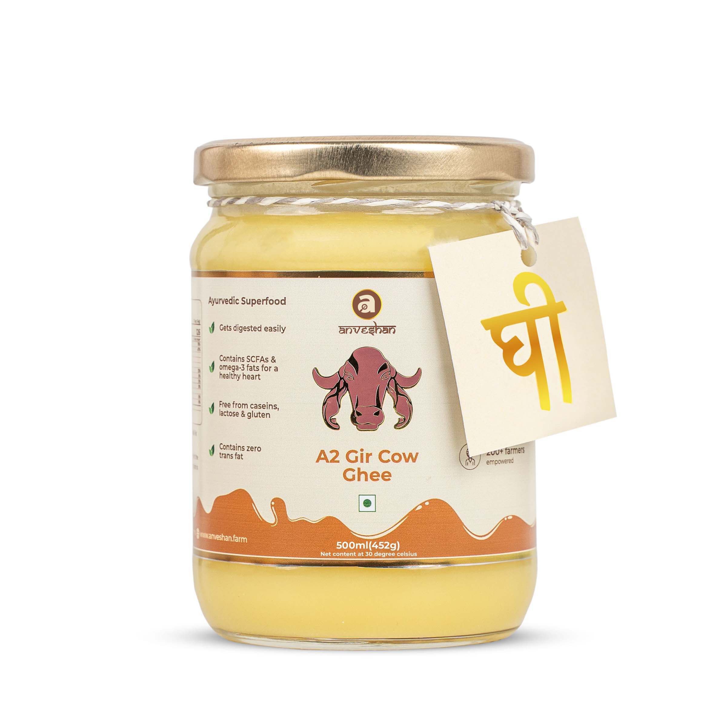 Buy A2 Gir Cow Ghee | Pure A2 Desi Cow Ghee | Anveshan Farms