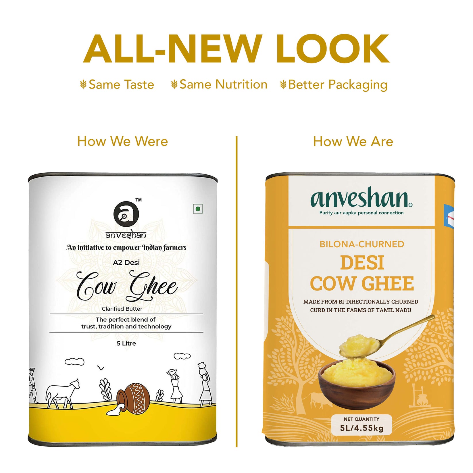 Buy Hallikar Cow Ghee Online | Pure Hallikar Ghee | Anveshan Farms