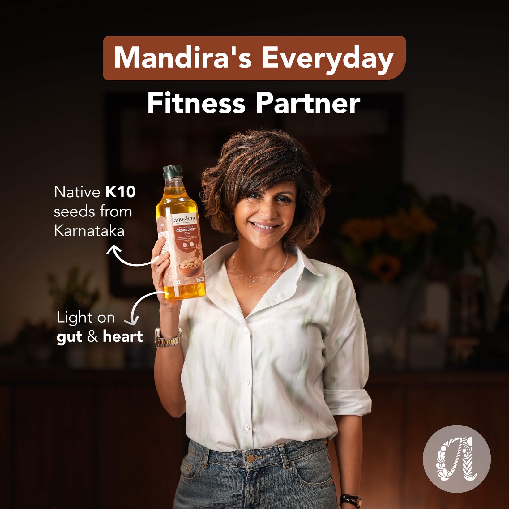 Anveshan Wood Cold Pressed Groundnut Oil 1 Litre at Rs 499 | Mungfali Oil