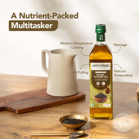 Cold Pressed Sesame Oil Pulling Benefits | Anveshan Farms